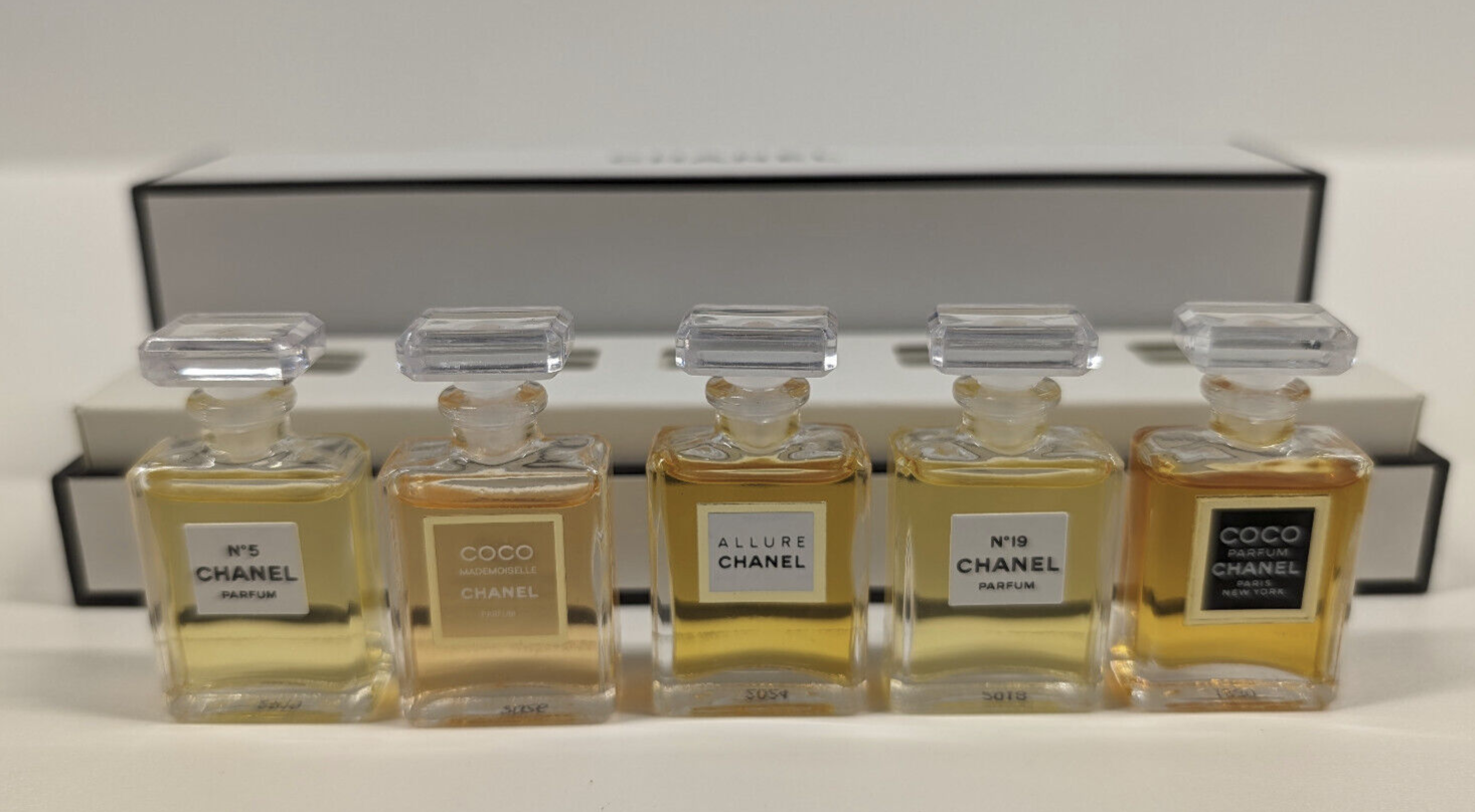 Chanel Miniature Perfume Box Set No. 5, Coco Mademoiselle, Allure, No ...