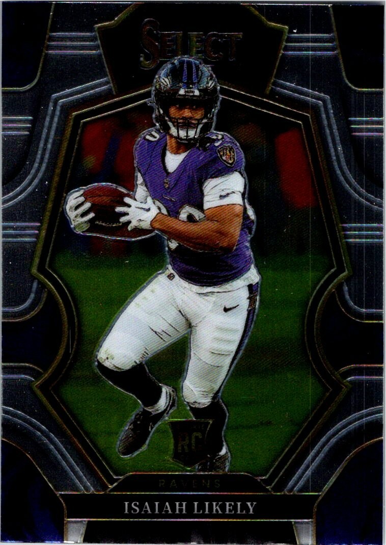 2022 PANINI SELECT FOOTBALL CARD ISAIAH LIKELY PREMIER LEVEL #110 RC ...