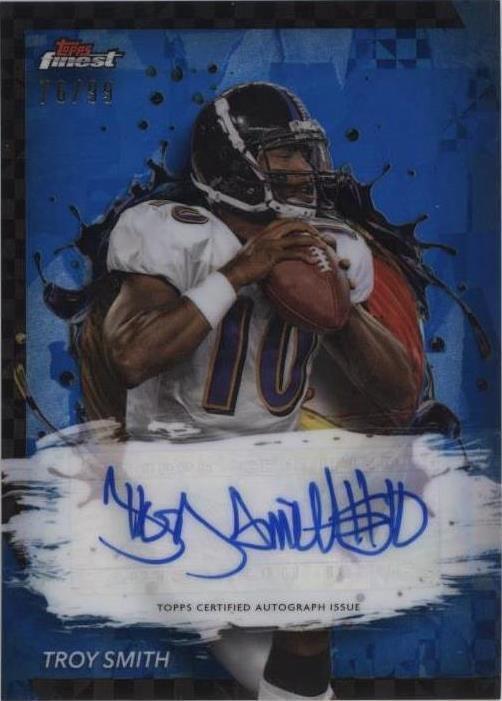 2024 Topps Finest - Finest Autographs Troy Smith #FA-TS Blue ...