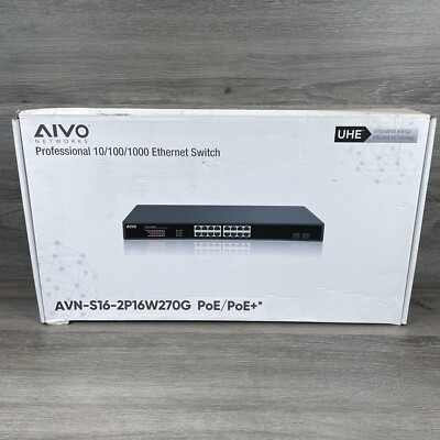 AIVO Networks Professional Ethernet Switch AVN-S16-2P16W270G PoE Switch ...