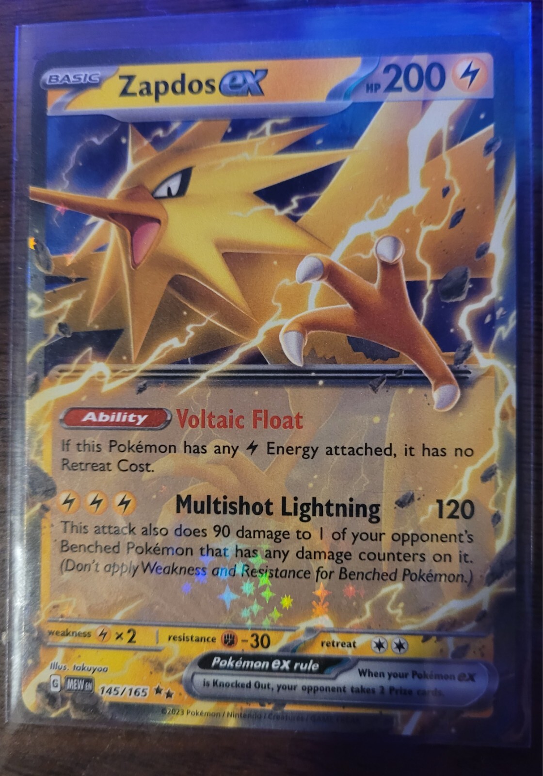 Zapdos EX 151 English 145/165 Full Art Pokemon Near Mint NM | eBay