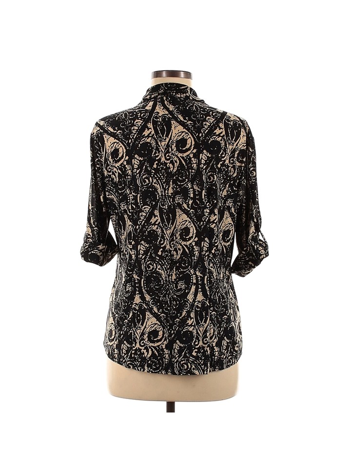 Cathy Women Black 3/4 Sleeve Blouse M | eBay