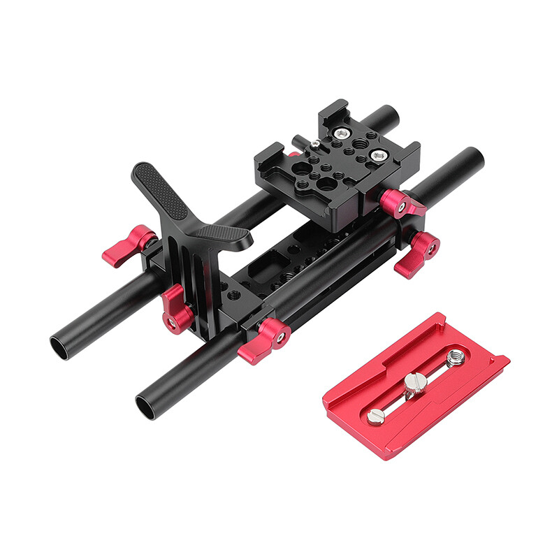 CAMVATE Universal Tripod Mount Support Rig w/ Manfrotto Quick Release ...