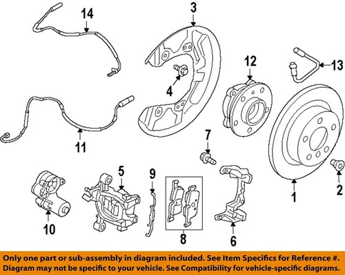 BMW OEM 14-21 i3,i3s Rear Suspension Brake Components-Rotor 34216799367 ...