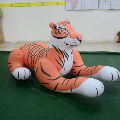 Strong and Mighty Yellow Inflatable Tiger Size 6.56ft Long | eBay