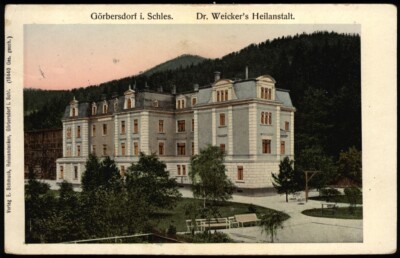 GÖRBERSDORF i. Schles. Sokołowsko DR. WEICKER'S HEILANSTALT Golden ...