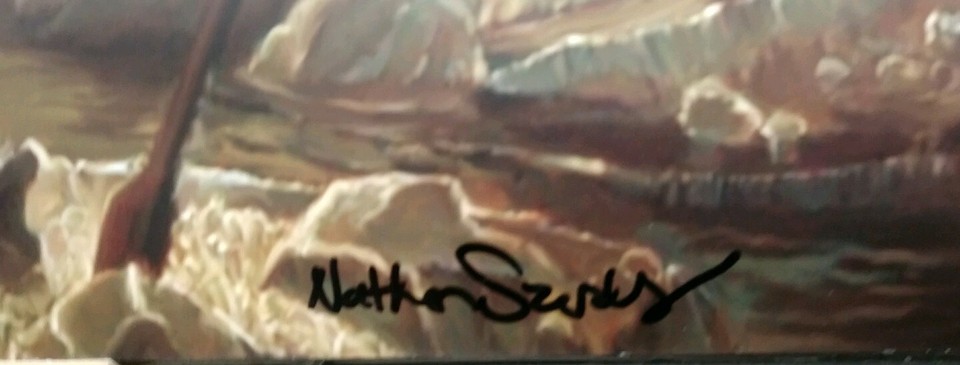 Nathan Szerdy SIGNED DC Art Print Joker Crossing the Delaware Harley ...