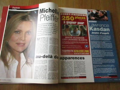 COUPURE DE PRESSE MICHELLE PFEIFFER REF T.20 | eBay