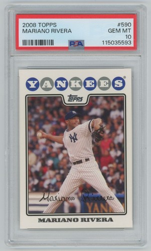 Mariano Rivera 2008 Topps PSA 10 #590 New York Yankees | eBay