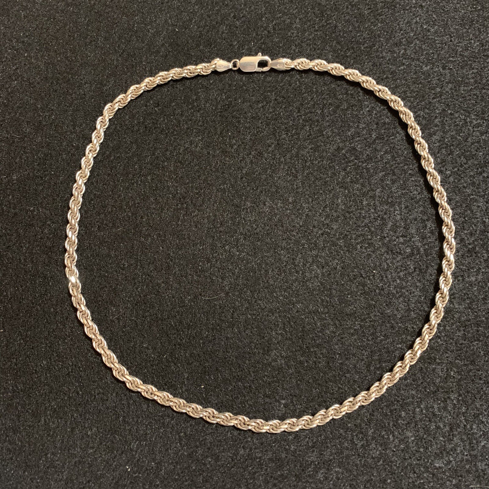 Classic 925 Sterling Silver 20” 5mm Rope Chain Necklace Solid 38.6 ...