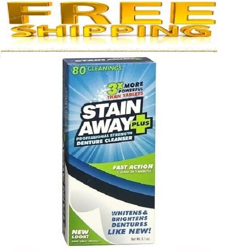Stain Away Plus Denture Cleanser 8.10 oz | eBay