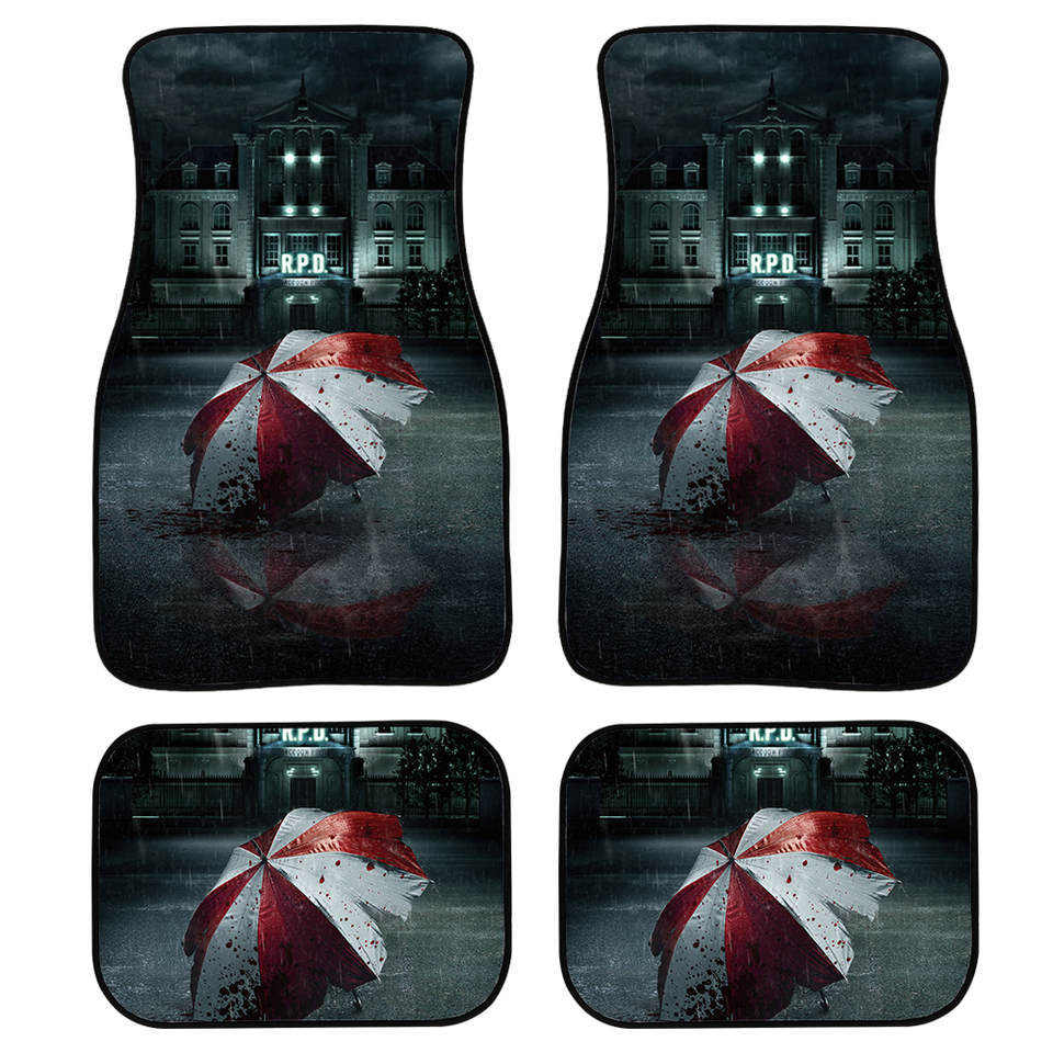 Resident Evil RPD Raccoon Police Department Car Front Rear Floor Mats ...