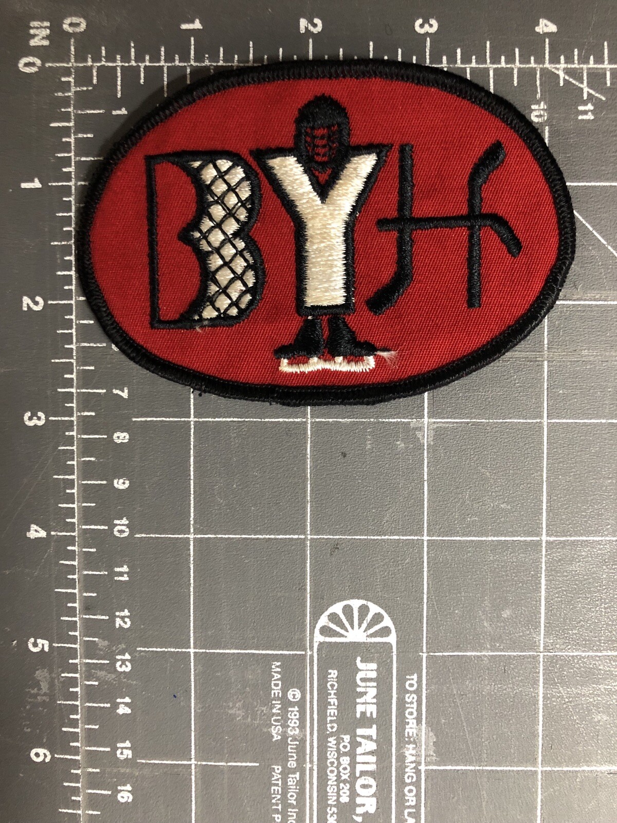 Vintage BYH Logo Patch Youth Hockey Bloomington Braintree Beverly ...