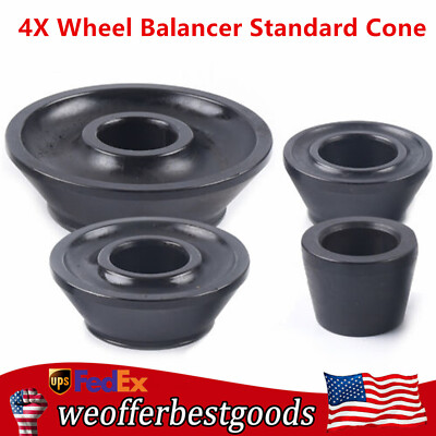 4 Pcs Wheel Balancer Standard Taper Cone Kit Fit 40mm Shaft Coats 1.77 ...