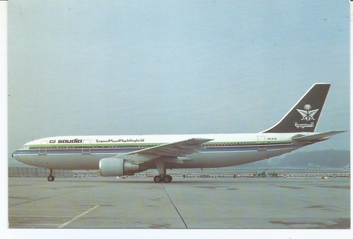 SAUDIA SAUDI ARABIAN AIRLINES A300 POST CARD | eBay.de