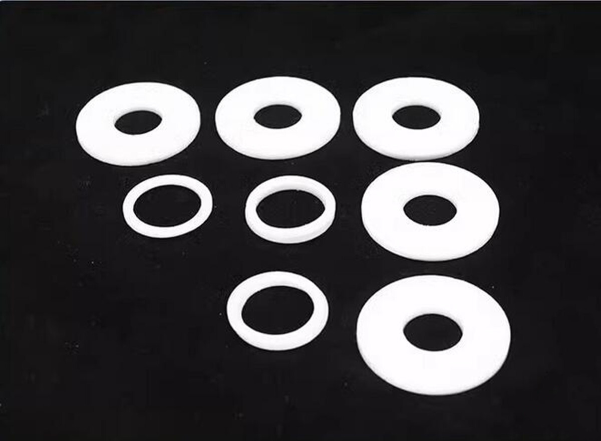 50 pcs PTFE Flat Washers Sealing Gasket Shim 6-40mm High Temp / Oil ...