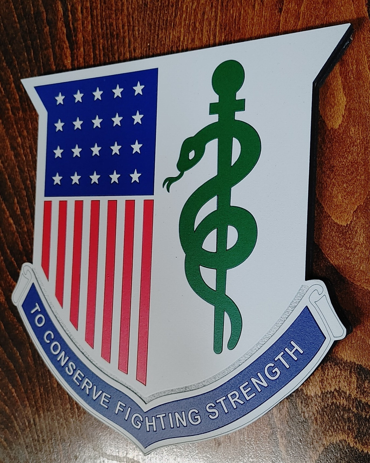 8" US Army Medical Corps Regimential Insignia Crest DUI AMEDD 1986 ...