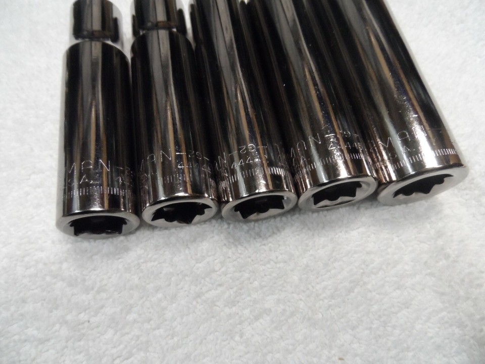 Craftsman 1/2" Drive Metric MM Deep Socket Set 12pt, NOS USA 5 pcs | eBay
