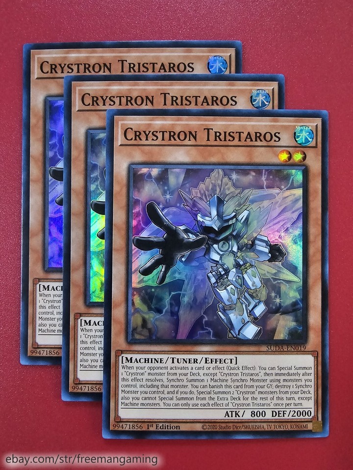 Yugioh Crystron Deck Core Set 18 card SUDA Tristaros Eleskeletus ...