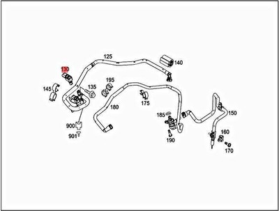 Genuine MERCEDES X222 A205 A207 C205 C207 C218 Pressure sensor ...