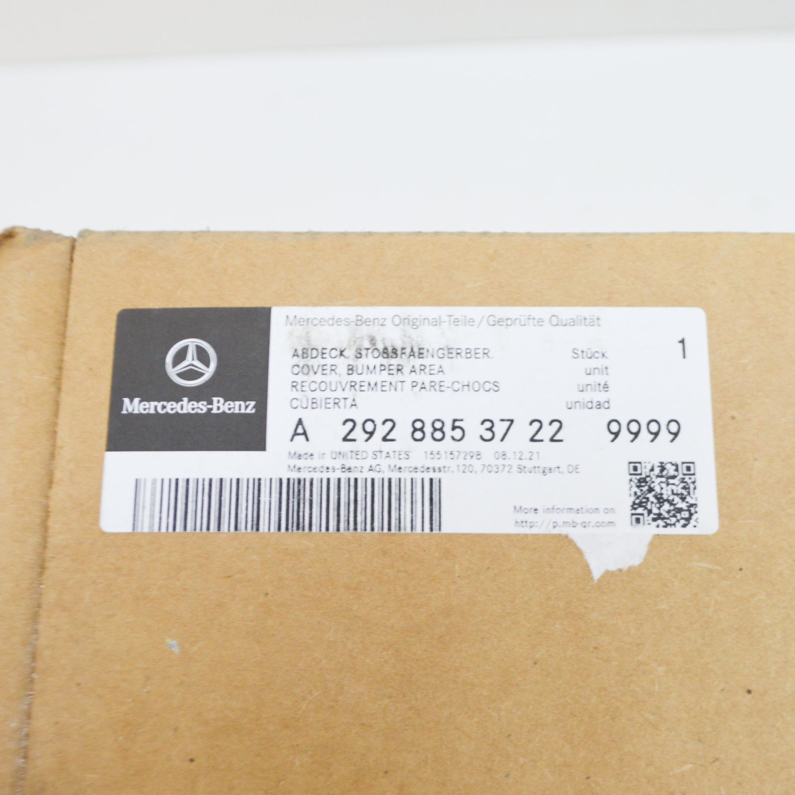 Mercedes-Benz GLE Coupe C292 Front Bumper Bottom Cover A29288537229999 ...