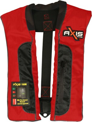 Axis PFD Pro MK2 Adult Manual Inflatable Life Jackets Offshore 150 Red ...