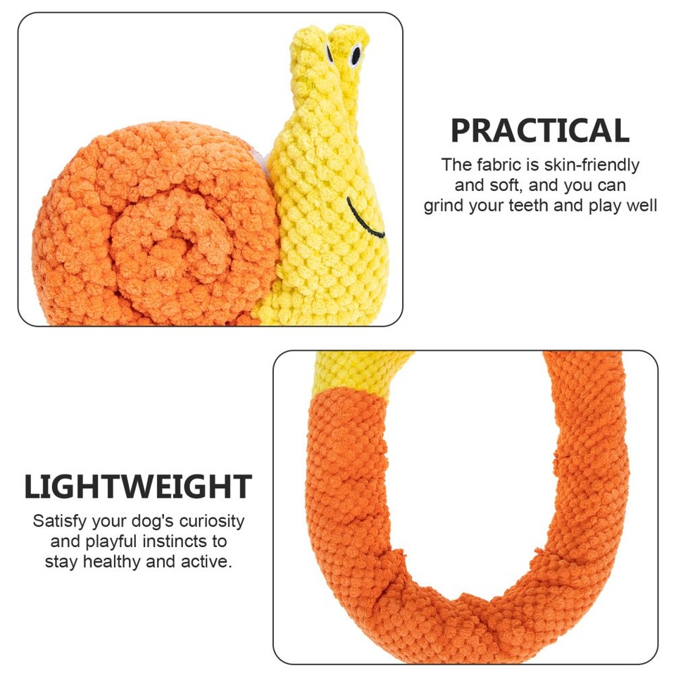 Puppy Toy Dog Toy Snail Shaped Pet Sniffing Plaything Indoor Bite ...