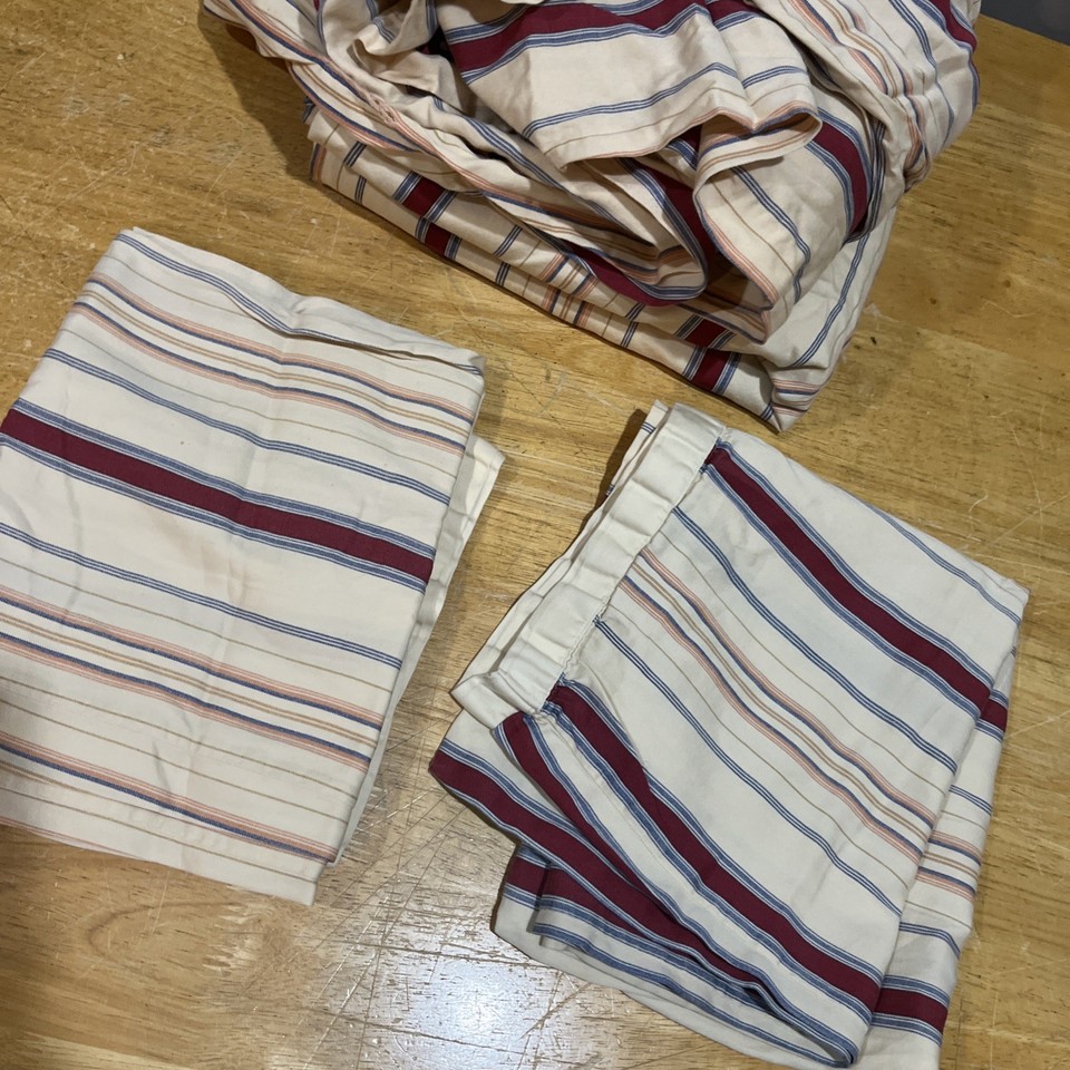 Ralph Lauren Chaps Casablanca Queen Sheet Set Gold Red Blue Multi ...