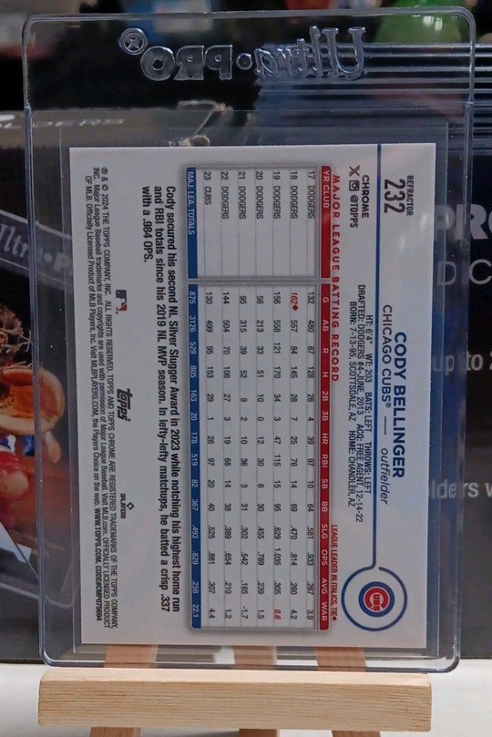 2024 Topps Chrome Cody Bellinger Refractor Parallel Insert Card #232 | eBay