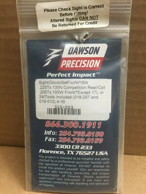 Dawson Precision Sights Various Models you choose | eBay