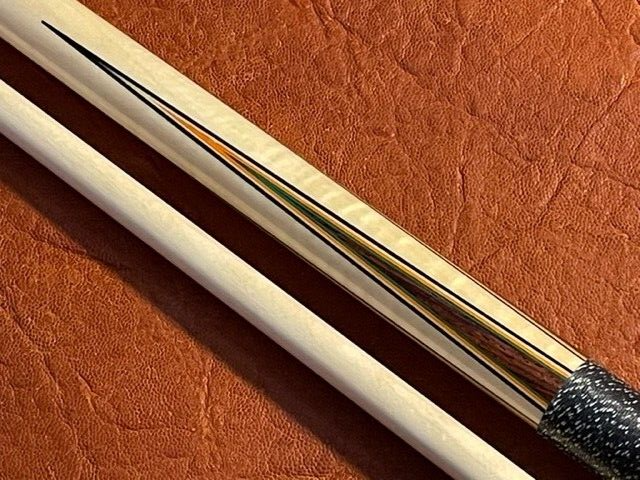 Carl Giuli Custom 4 Point Pool Cue. Notched Diamonds. With Maple Shaft ...