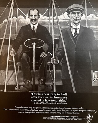 1969 The Continental Insurance Company Vintage Print Ad, B&W ...
