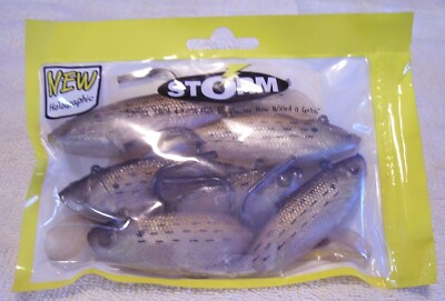 032224 STORM SWIM BAITS SHAD RUBBER LURES 4.5" 6 PAK | eBay