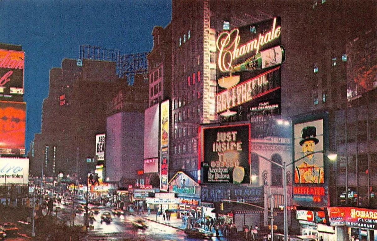 Broadway Signs At Night