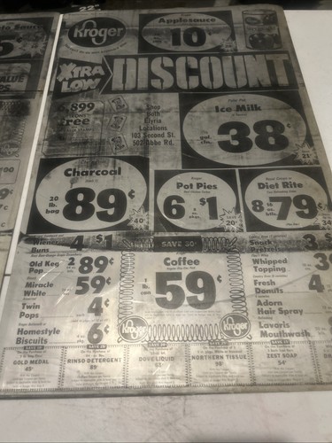 vintage Aluminum Kroger Grocery Ads Printing Plates Discontinued ...