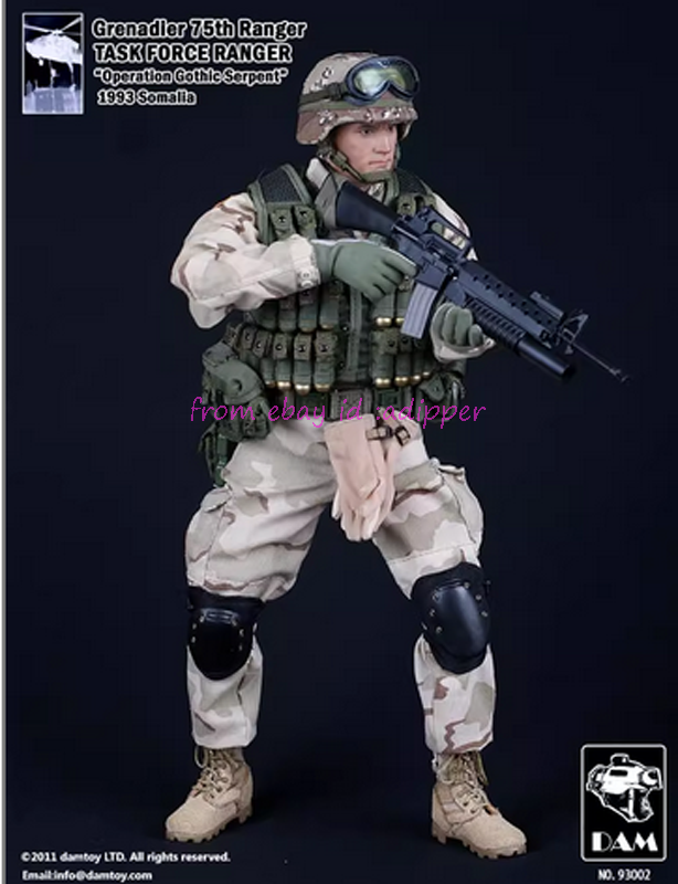 Perfect Damtoys 93002 1/6 Task Force Ranger Operation Gothic Serpent ...
