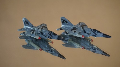 Military Micro Machines Mirage F1 Fighter Jet Set of 2 *Missing Landing ...