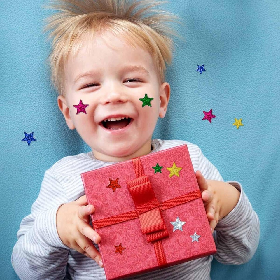 3000 Count Foil Star Stickers for Kids Reward 60 Sheets Small Self ...