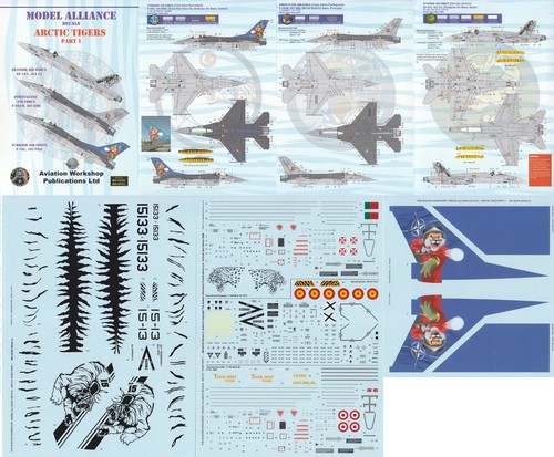 MODEL ALLIANCE DECALS 1/48 EF-18A+ Hornet F-16AM Fighting Falcon (EdA ...