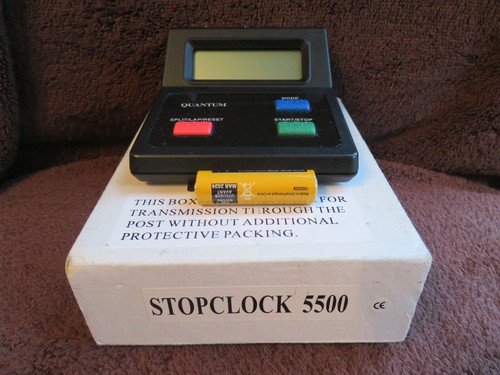 NEW QUANTUM STOPCLOCK STOPWATCH W/EXTERNAL SWITCHING SOCKETS STOPCLOCK ...