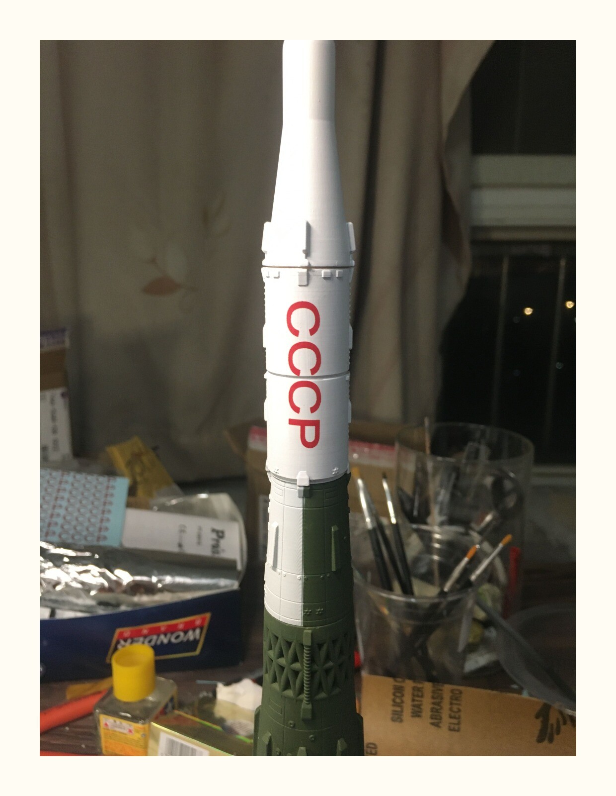 1:250 Scale CCCP N1 Landing Moon Rocket Model Finished Painted Product ...