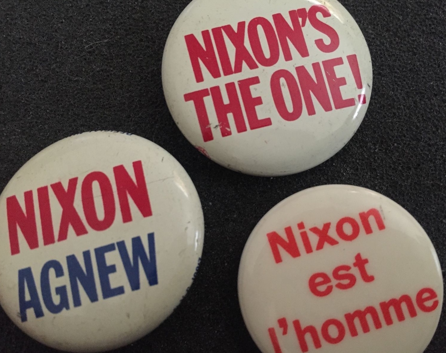 Lot of 3 RICHARD M. NIXON Political Campaign Pins Buttons Pinbacks | eBay