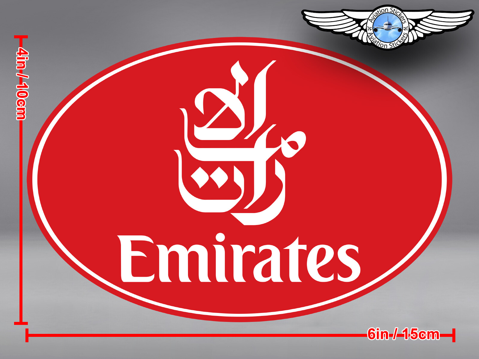 EMIRATES AIRLINE LOGO OVAL DECAL / STICKER | eBay