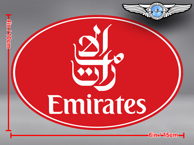 EMIRATES AIRLINE LOGO OVAL DECAL / STICKER | eBay