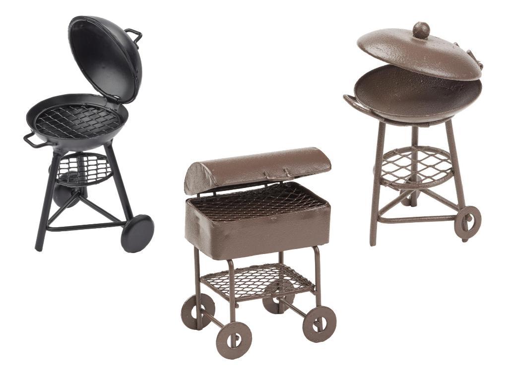 Grill 6-8cm, Miniatur Deko Grillen Garten-Party Barbeque Wichtel ...