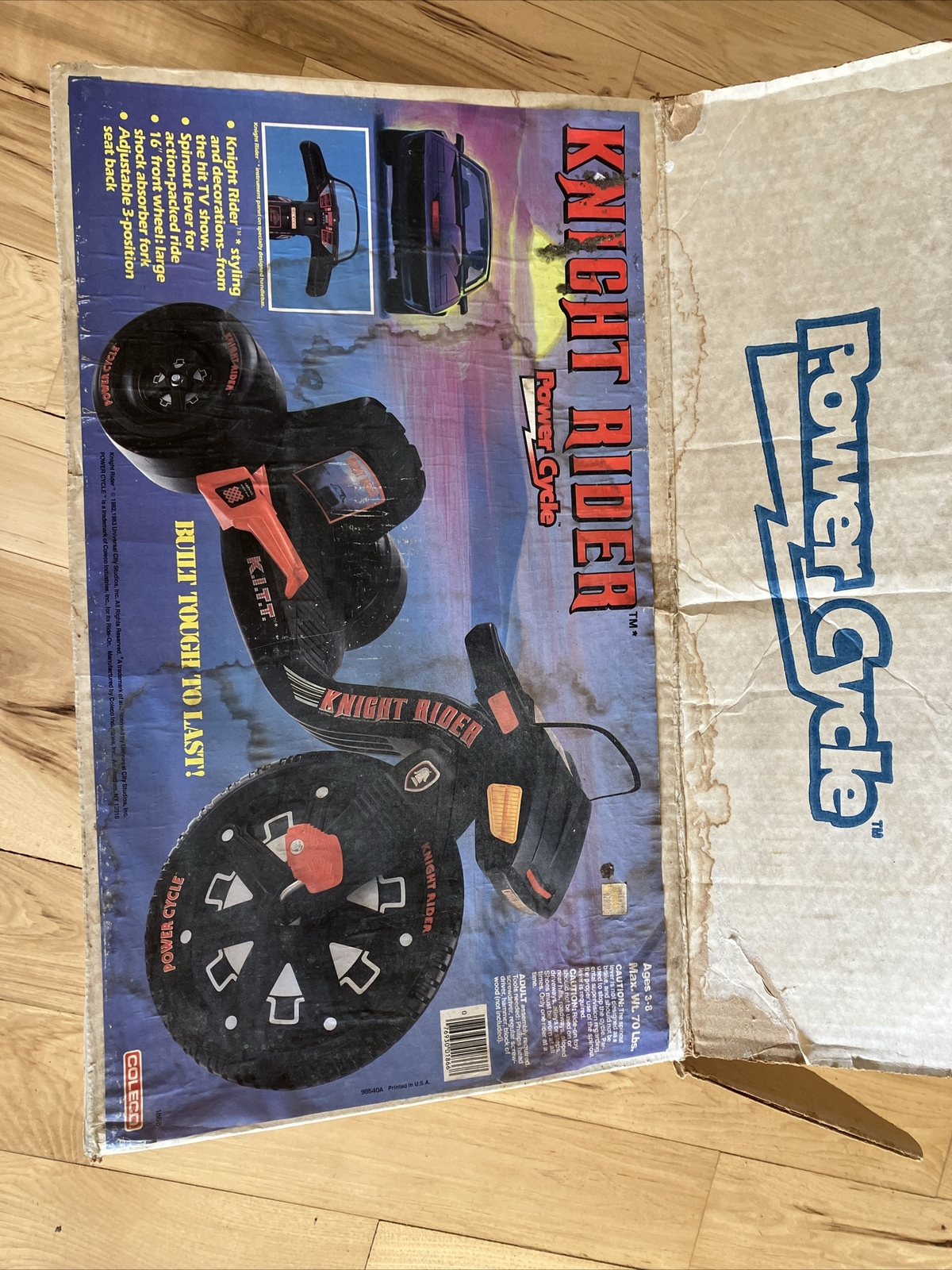 Vintage BOX ONLY 1982 KNIGHT RIDER Power Cycle Big Wheel Coleco Rare | eBay