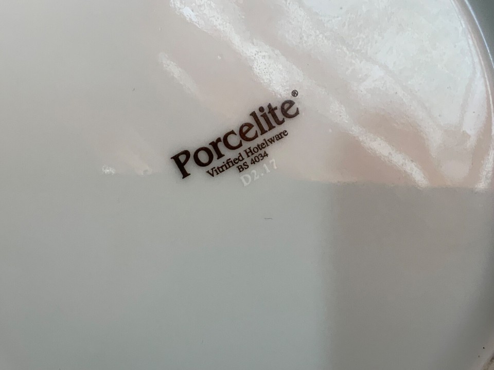 9 x PORCELITE VITRIFIED HOTELWARE BS4034 - 9” Wide rim soup bowls | eBay UK