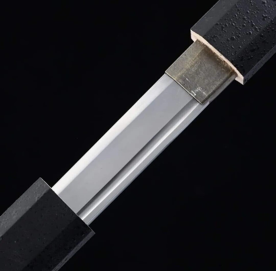 36 inches Japanese Katana Real Sword - Black Ninjato Sword - 1060 Steel ...