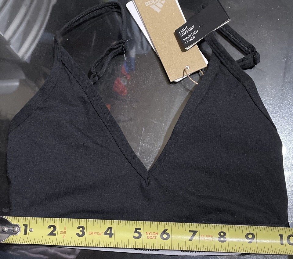 Lot (3) Adidas Purebare LS Black HA0067 Women's Size XSAC Training Bras ...