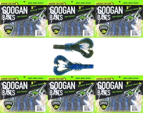(6) Packs Googan Squad 3" Krackin' Craw Okeechobee Craw Brand New In ...